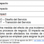 ITIL Glossary-Impacto - Proactivanet