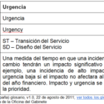 itil-glossary-urgencia - Proactivanet